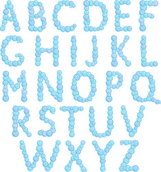 Ice alphabet Royalty Free Vector Image - VectorStock