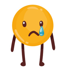 Classic sad emoticon Royalty Free Vector Image