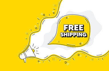 Free shipping delivery included sign Royalty Free Vector