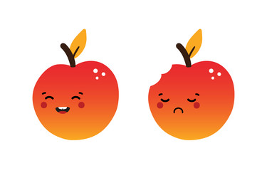 Cartoon Apple Sad Face Vector Images (over 160)