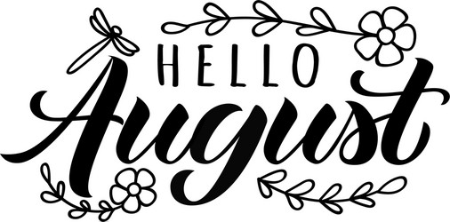 August Lettering Vector Images (over 6,200)