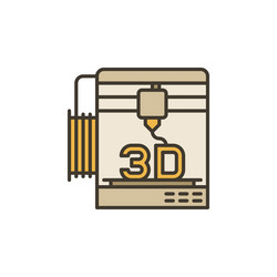 3d printing additive technology concept seamless Vector Image