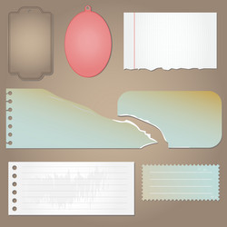 Vintage blue background with ripped old paper Vector Image