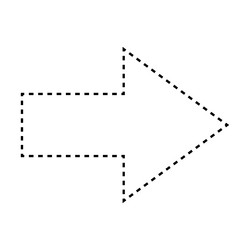 Rectangle shape dotted icon symbol for creative Vector Image