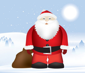 Fat santa Royalty Free Vector Image - VectorStock