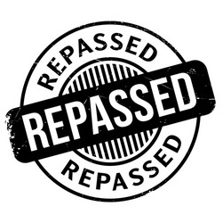 Repassed rubber stamp Royalty Free Vector Image