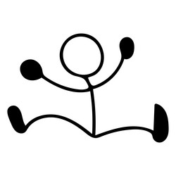 Stickman Jump Vector Images (over 590)