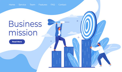 Working with big target arrow business Royalty Free Vector