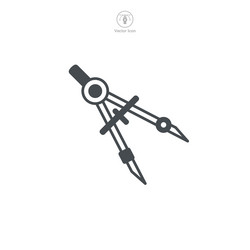 Architecture compass icon symbol template Vector Image