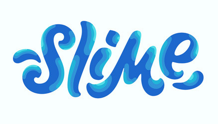 Slime word Royalty Free Vector Image - VectorStock