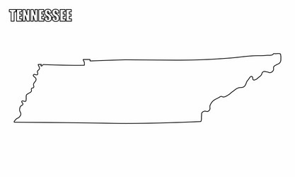 Tennessee State Shape Outline Vector Images (over 340)