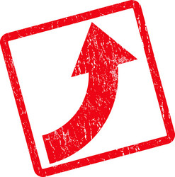 Rotate up icon rubber stamp Royalty Free Vector Image