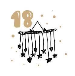 Number 18 Cartoon Vector Images (over 100)