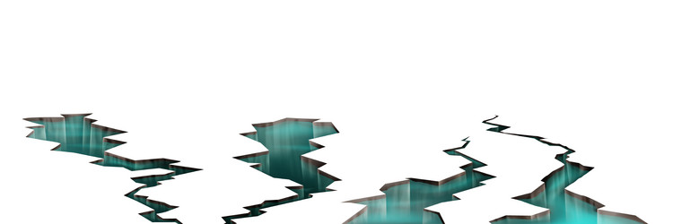 Abyss in the ground of a crack Royalty Free Vector Image