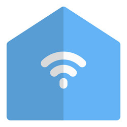 Smart home with wireless wi-fi connection Vector Image