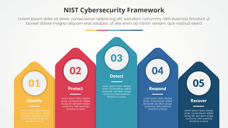 Nist cybersecurity framework infographic concept Vector Image
