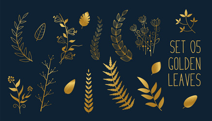 Golden tree Royalty Free Vector Image - VectorStock