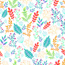 Decorative geotetrical flowers ornament seamless Vector Image