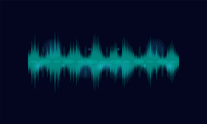 Hud sound music equalizer audio waves interface Vector Image