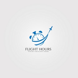 Modern clock logo template for business Royalty Free Vector