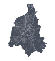 Modern city map - magdeburg germany Royalty Free Vector