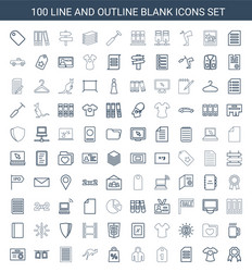 Blank icons Royalty Free Vector Image - VectorStock