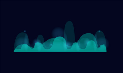 Hud sound music equalizer audio waves interface Vector Image