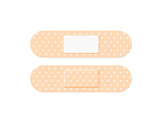 Medical plaster first aid band plaster strip Vector Image