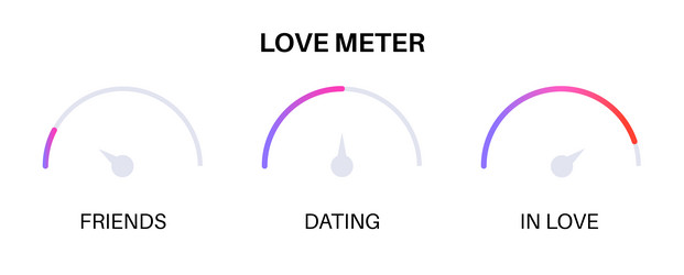 Love meter element Royalty Free Vector Image - VectorStock