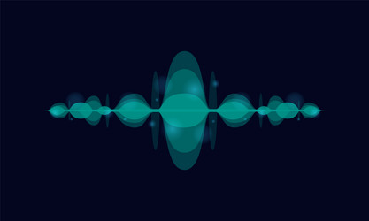 Hud sound music spectrum audio waves interface Vector Image