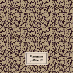 Seamless rich background in renaissance style Vector Image