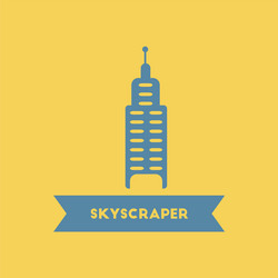 Skyscraper building high rise Royalty Free Vector Image