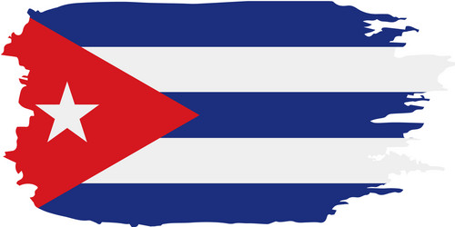 National flag cuba cuban country Royalty Free Vector Image