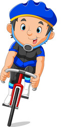 Cartoon cyclist Royalty Free Vector Image - VectorStock
