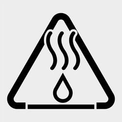 Hot liquids symbol sign isolate on white Vector Image