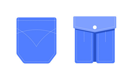 Pocket types set Royalty Free Vector Image - VectorStock