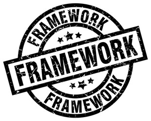 Square grunge black framework stamp Royalty Free Vector