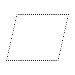 Rectangle shape dotted icon symbol for creative Vector Image