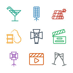 Shot icons Royalty Free Vector Image - VectorStock