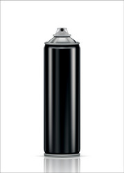 Black spray cans paint Royalty Free Vector Image