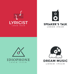 Pack entertainment banners Royalty Free Vector Image