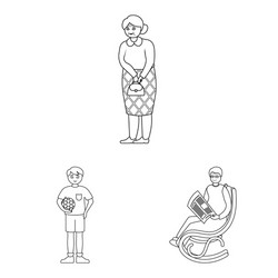 Design happy and character icon set Royalty Free Vector