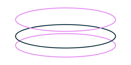 Linear rounded element Royalty Free Vector Image