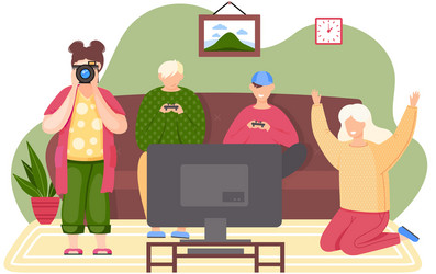 Playing Video Games Vector Images (over 59,000)