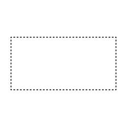 Rectangle shape dotted icon symbol for creative Vector Image
