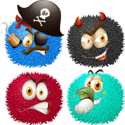 Fluffy Balls Characters Vector Images (over 860)