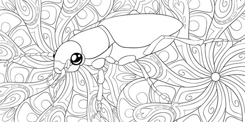 Mandala Insect Coloring Page Vector Images (over 140)