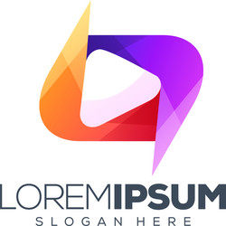 Note music logo design Royalty Free Vector Image