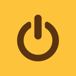 Power icon symbol flat Royalty Free Vector Image