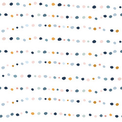 Seamless hand drawn pattern with colorful dots Vector Image